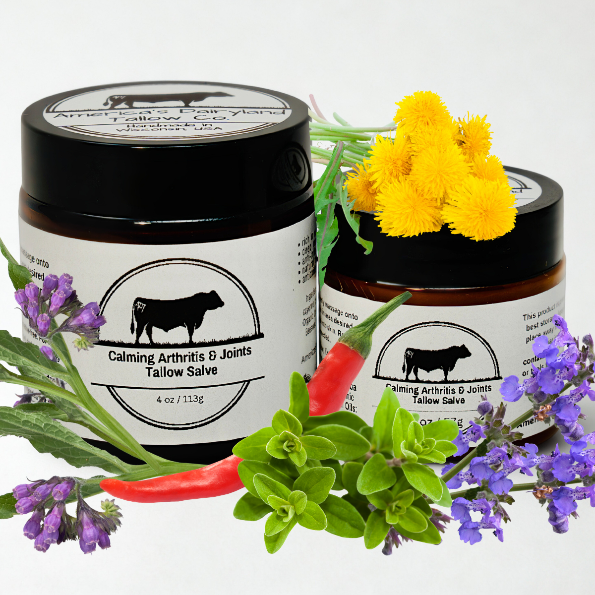 Calming Arthritis & Joints Tallow Salve – America's Dairyland Tallow Co.